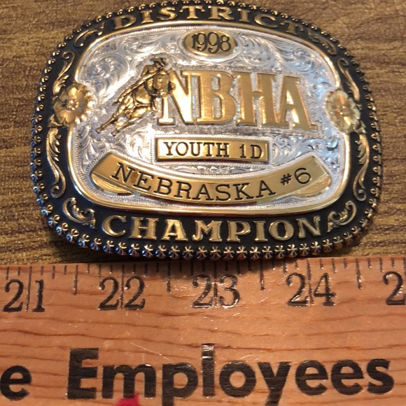 gist | Accessories | Vtg Vintage Gist Bronze Nbha Champion Belt Buckle ...